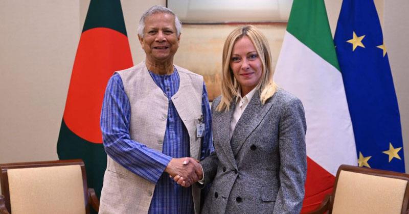 Chief Adviser holds talks with Italy PM