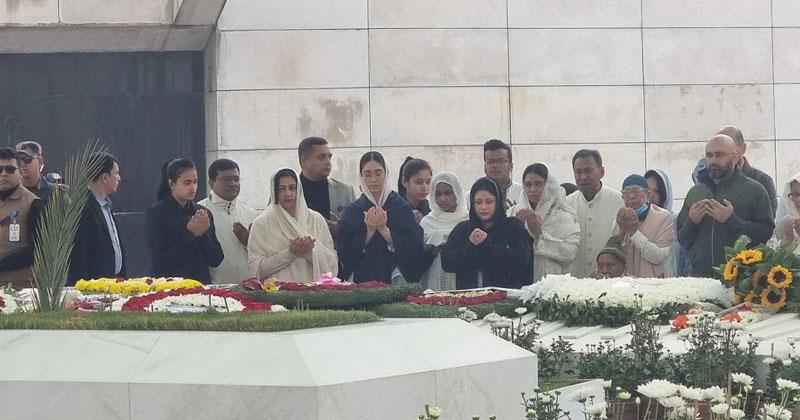 Zaima Rahman, family members offer payers at Khaleda Zia's grave